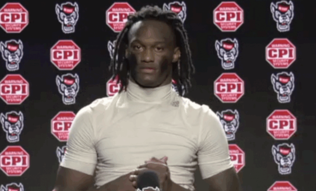 WATCH: CJ Bailey Praises O-Line & Hollywood Smothers After NC State's Win Over UVA (with ...