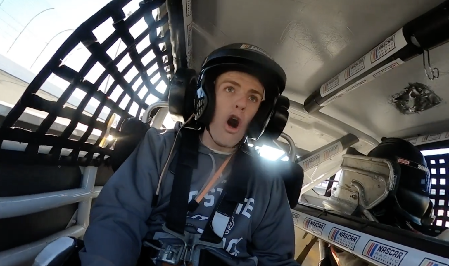 The NC State Football Team gets the Nascar Experience