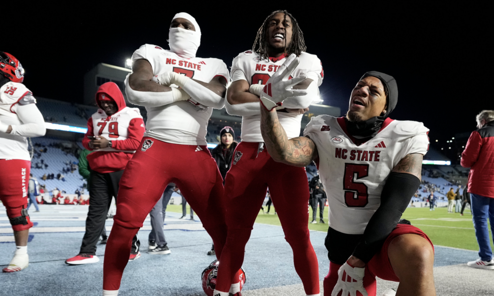 The NC State Football Players were Flipping With Joy & the Cheerleaders ...