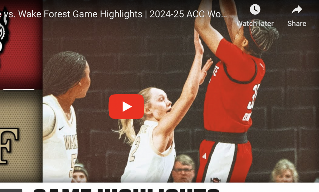 #17 NC State 90 Wake Forest 83: ACCDN Highlight Reel & Condensed Game