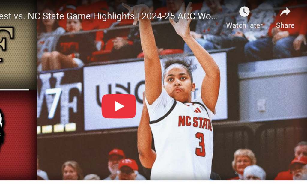 #9 NC State 78 Wake Forest 57: ACCDN's Highlight Reel & Condensed