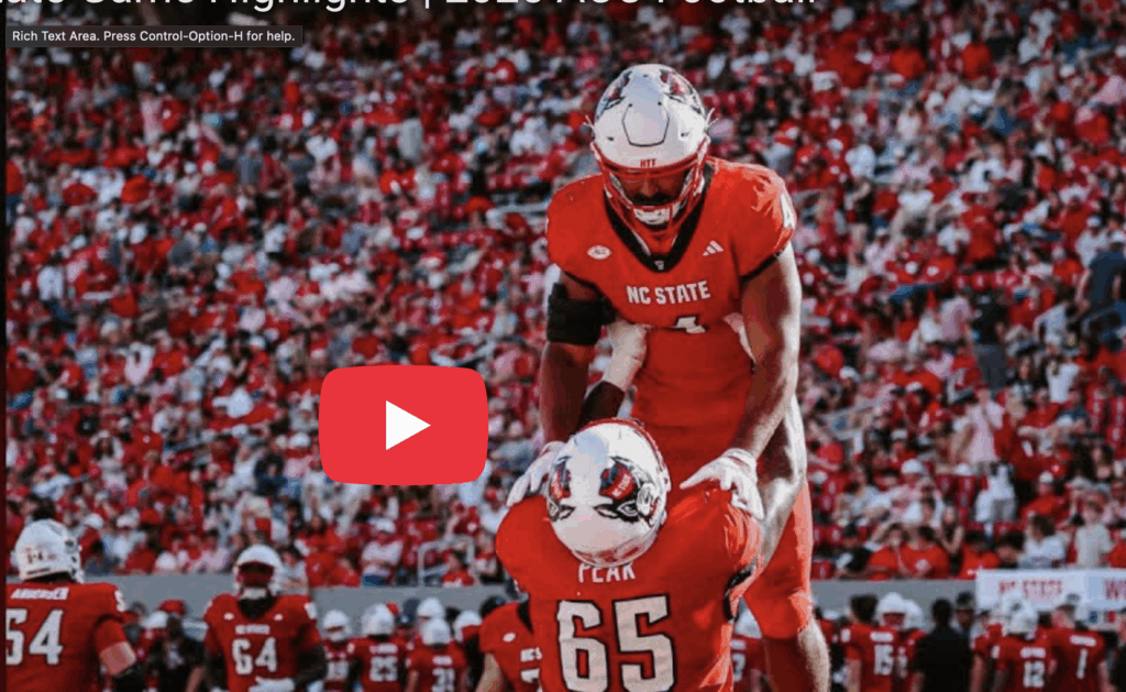 NC State 56 Campbell 10: ACCDN HIGHLIGHT REEL & CONDENSED GAME