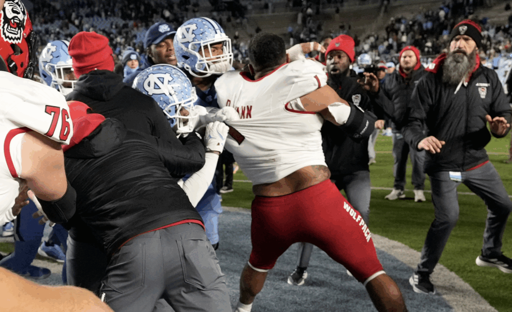 Just a Reminder...The Last Game Between NC State vs. UNC Ended in a Brawl