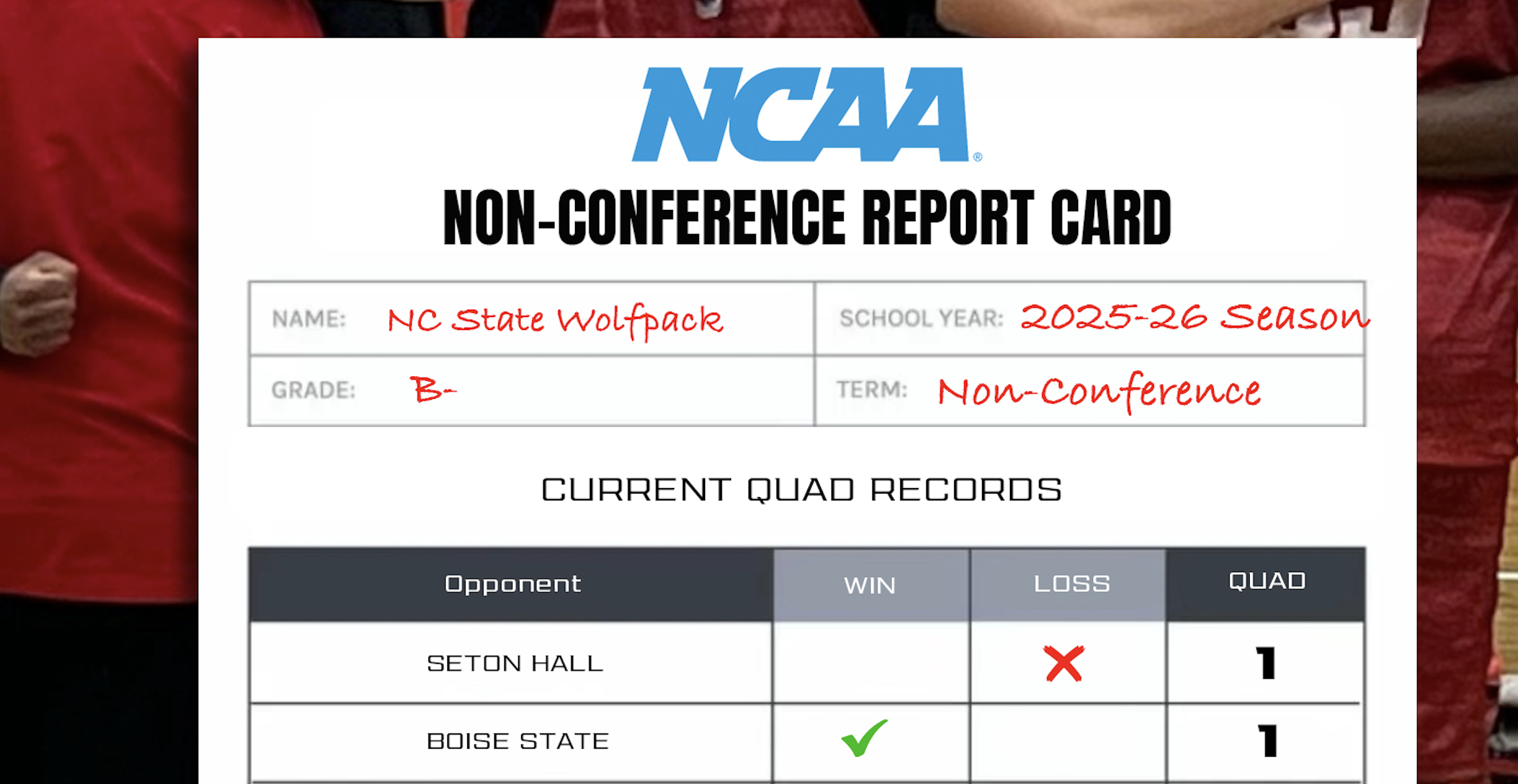 NC State Tournament Resume at Christmas Break and Who to Root For
