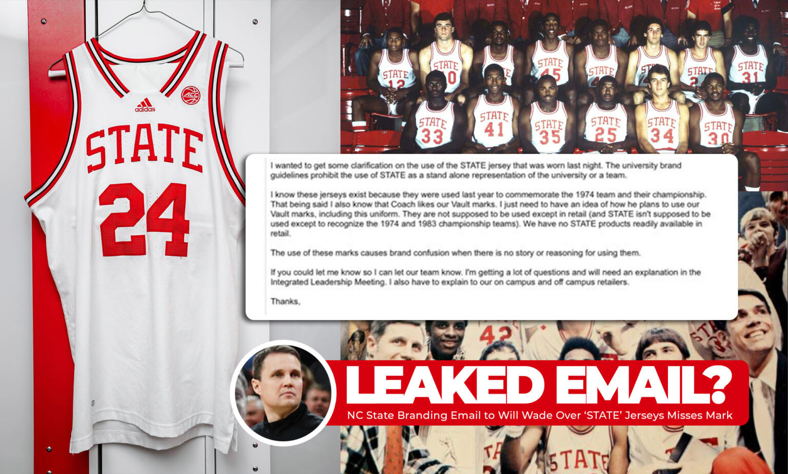 LEAKED: NC State Branding Email to Will Wade Over ‘STATE’ Jerseys Is