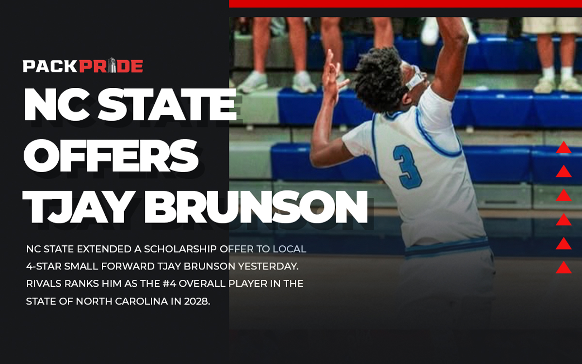 NC State Offers 2028 Forward Tjay Brunson