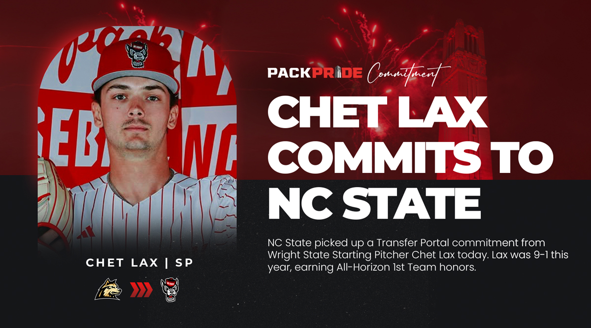 NC State Lands Wright State Pitcher Chet Lax